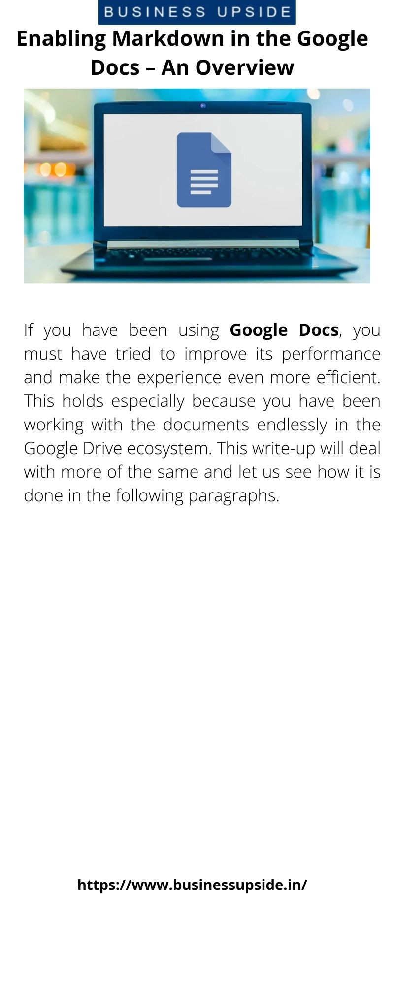 Enabling Markdown in the Google Docs – An Overview - Gifyu